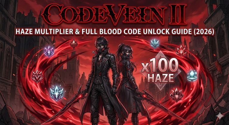 CODE VEIN II Haze Multiplier＆Full Blood Code Unlock Guide (2026)