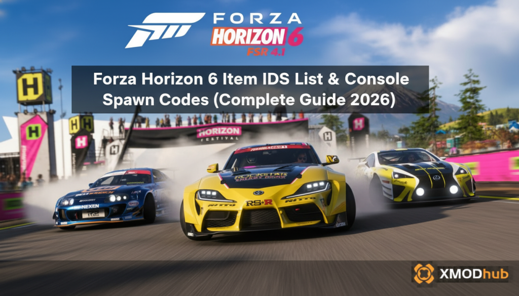 Forza Horizon 6 Item IDs List & Console Spawn Codes (Complete Guide 2026)
